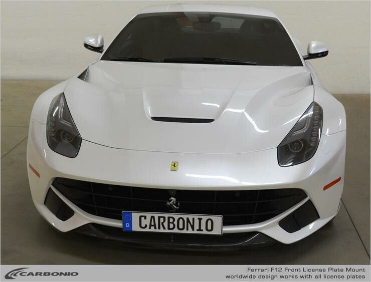 Ferrari F12 NO DRILL Front License Plate Mount – Normal Guy Supercar